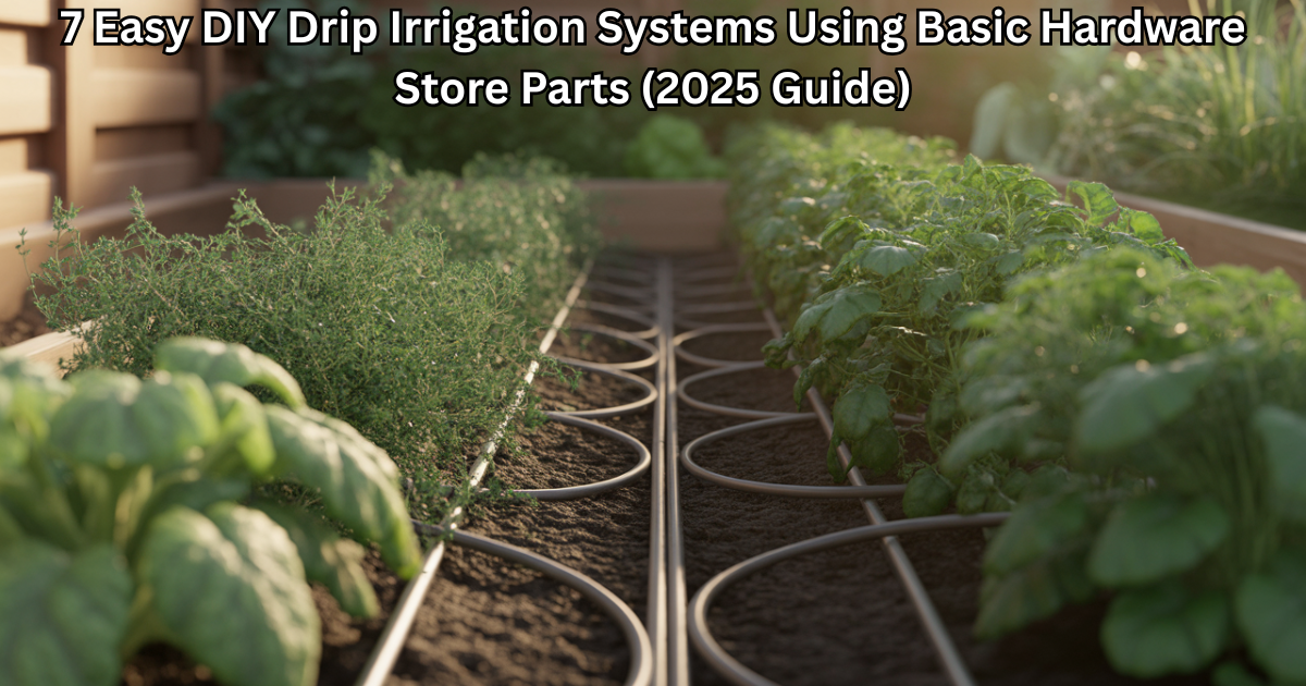 7 Easy DIY Drip Irrigation Systems Using Basic Hardware Store Parts ...